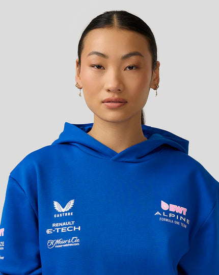 BWT Alpine F1 2025 Team Hoodie Lapis Blue - Official Pullover Teamwear ...